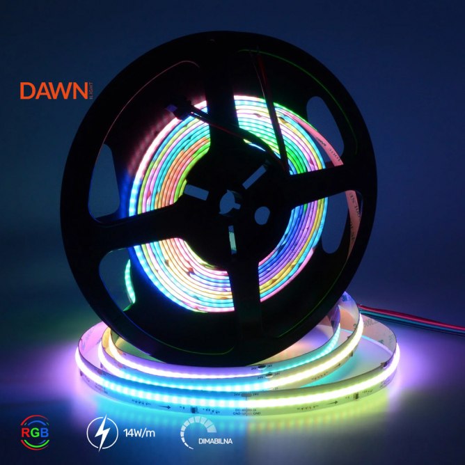 1 LED TRAKA SPI 24V 14W/m RGB IP20 (SPI-60-RGB, 5met, 10mm) 150405