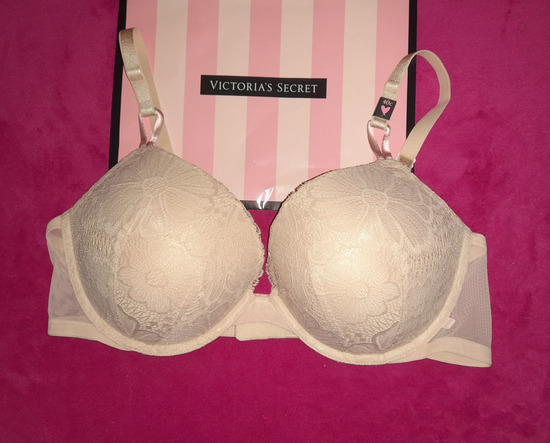 Victoria secret bež čipka brus 90C/85D NOVO!%