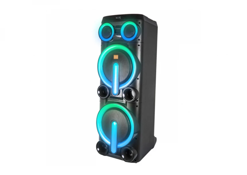 Zvucnik Mikado MD-103KP 200W, 12V 14000mAh USB, Bluetooth, micro SD crni