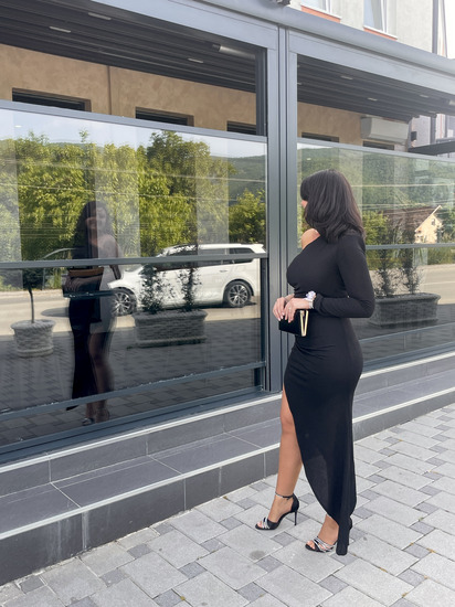 Blondy CRNA elegantna haljina