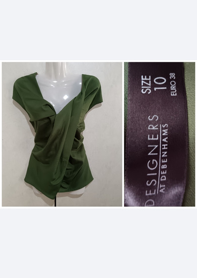 Original smaragdna Betty Jackson Black bluza    36