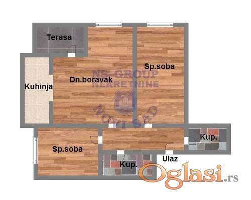 Odlican stan na B. Patrijarha Pavla 57m2