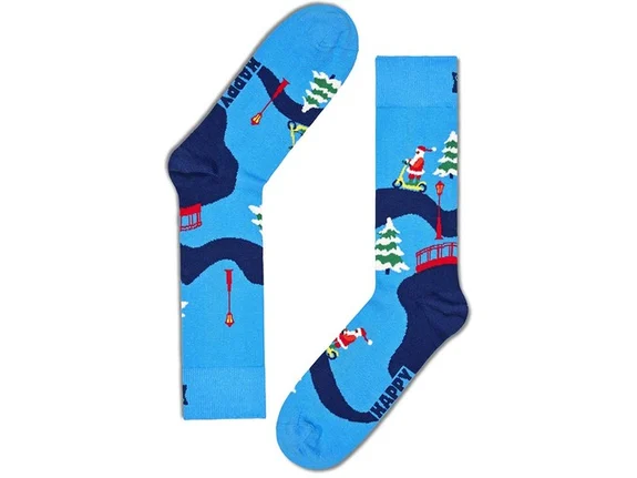 Happy Socks Čarape Santa On The Way To Work P000263