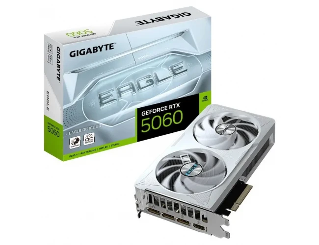 Gigabyte GeForce RTX5060 EAGLE OC ICE (GV-N5060EAGLEOC ICE-8GD) grafička kartica 8GB GDDR7 128bit