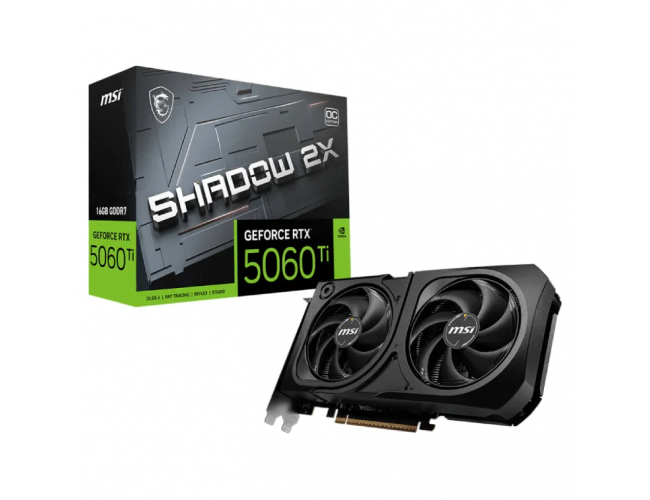 MSI GeForce RTX5060Ti SHADOW 2X OC PLUS grafička kartica 16GB GDDR7 128bit