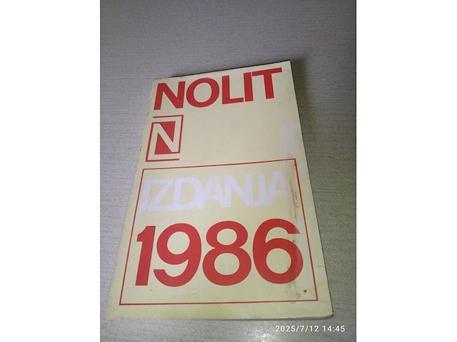 NOLIT - IZDANJA 1986