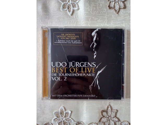 Udo Jurgens Best Of Live Volume 2 Dupli CD