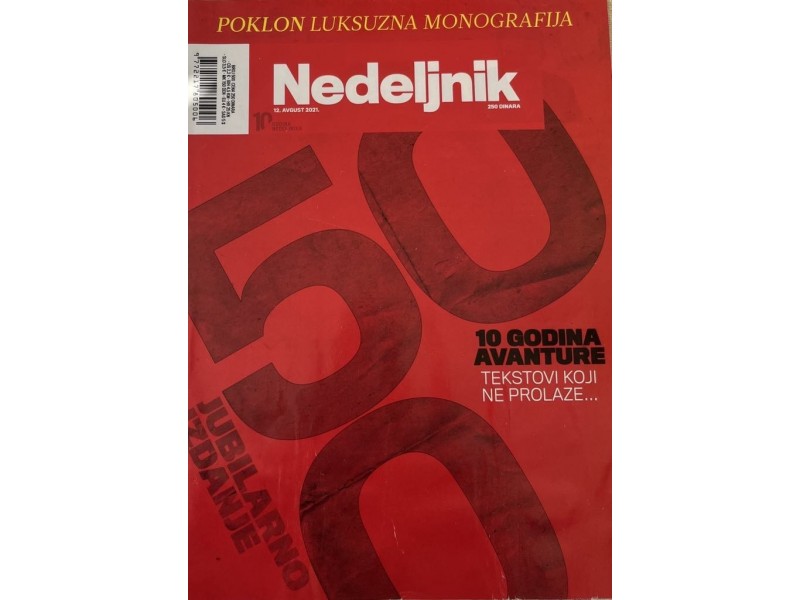 Nedeljnik- 10 godina avanture BROJ 500