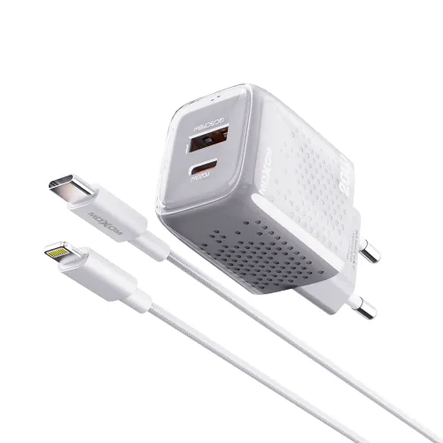 Kucni punjac Moxom MX-HC206 18W FAST PD 20W Type C na lightning sivi (MS)