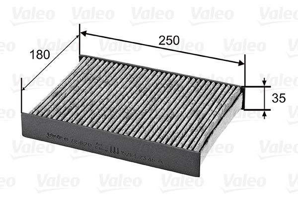 Filter, vazduh unutrašnjeg prostora VALEO 715820