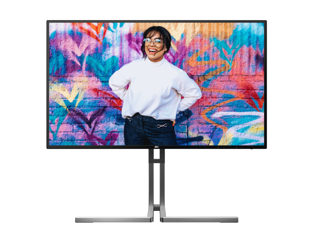 Monitor AOC U27U3CV 27"/IPS/3840x2160/60Hz/4ms GtG/HDMI,DP,USB, USB type C/pivot,visina/zvucnici