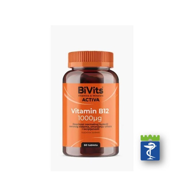 BIVITS ACTIVA VITAMIN B12 1000MCG TABLETE A60