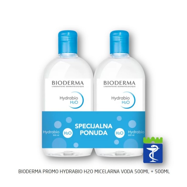 BIODERMA PROMO HYDRABIO H2O MICELARNA VODA 500ML + 500ML