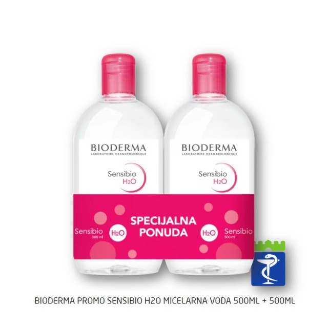 BIODERMA PROMO SENSIBIO H2O MICELARNA VODA 500ML + 500ML