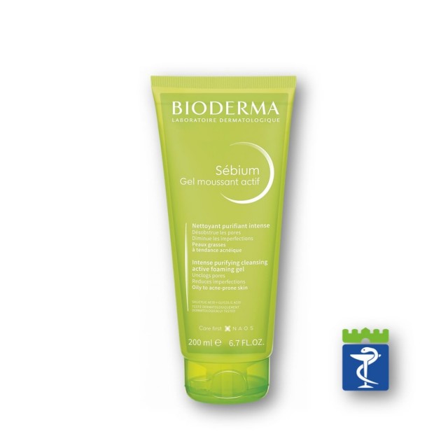 BIODERMA SEBIUM GEL MOUSSANT ACTIF 200ML
