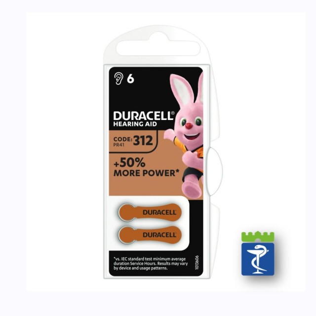 DURACELL BATERIJA ZA SLUŠNI APARAT 312 1.4V 1KOM