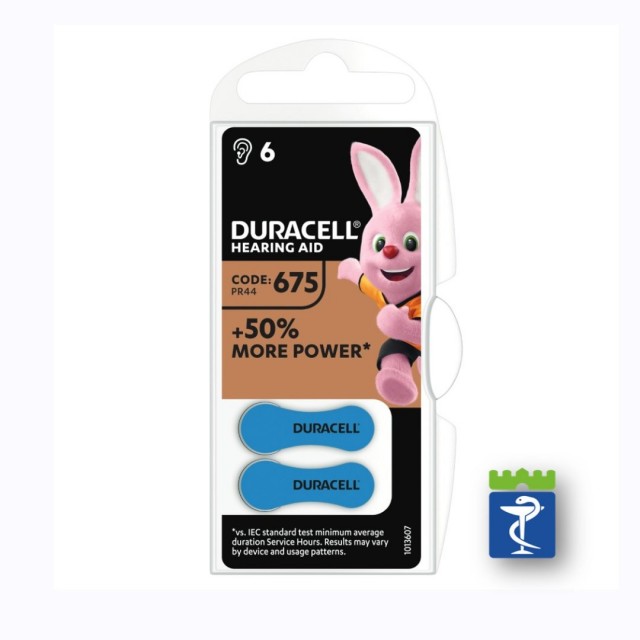 DURACELL BATERIJA ZA SLUŠNI APARAT 675 1.4V 1KOM
