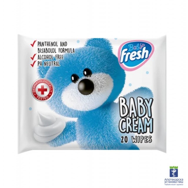 BABY FRESH BABY CREAM VLAŽNE MARAMICE A20