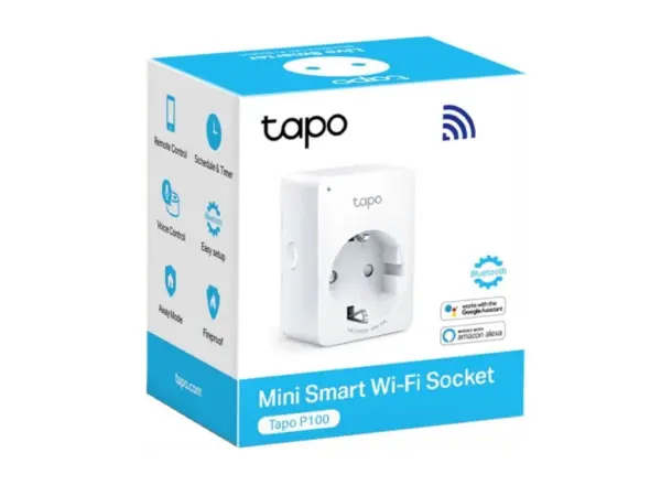 Pametna utičnica TP-LINK TAPO P100(1-PACK) Wi-Fi2,4GhzMax Load 10 Abela ( TAPO P100(1-PACK) )