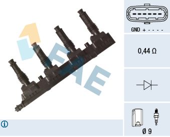 Indukcioni kalem (bobina) FAE 80350