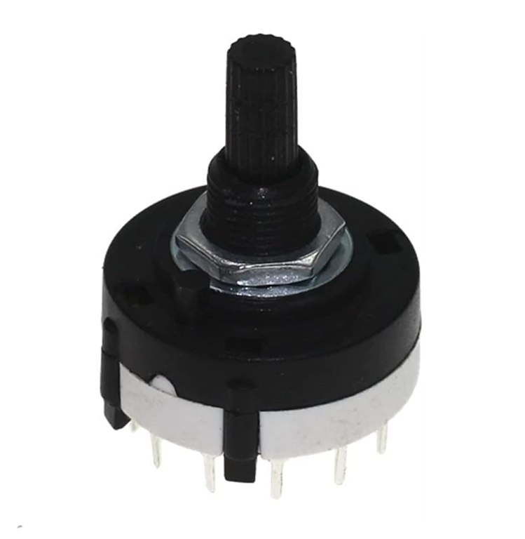 Preklopnik RS26 4 položaja 3-pol PCB