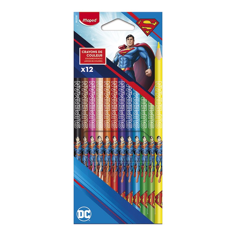 BOJICE ZA CRTANJE MAPED COLOR`PEPS SUPERMAN