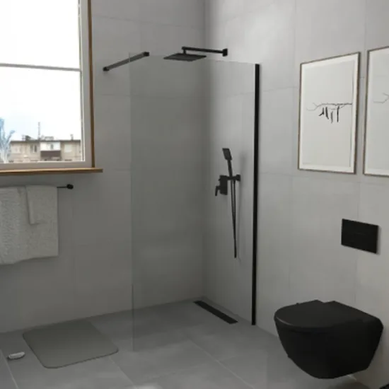 COPEN MONTE WALK-IN 900×2000 8MM STAKLO, MATT BLACK