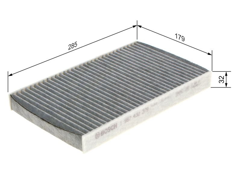 Filter, vazduh unutrašnjeg prostora BOSCH 1 987 432 379