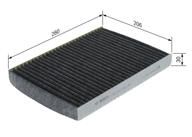 Filter, vazduh unutrašnjeg prostora BOSCH 1 987 432 300