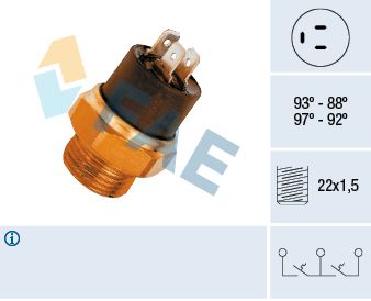 Termoprekidač, ventilator hladnjaka FAE 37850