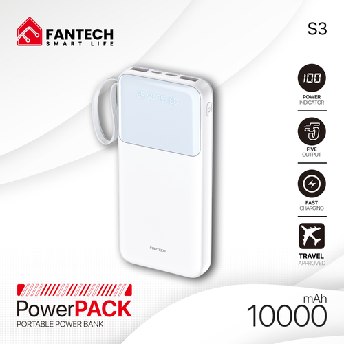 Fantech S3 10000mAh, 10W Power bank Prenosiva baterija