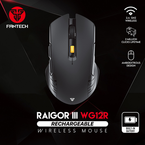 Fantech WG12R raigor III Mis Wireless crni