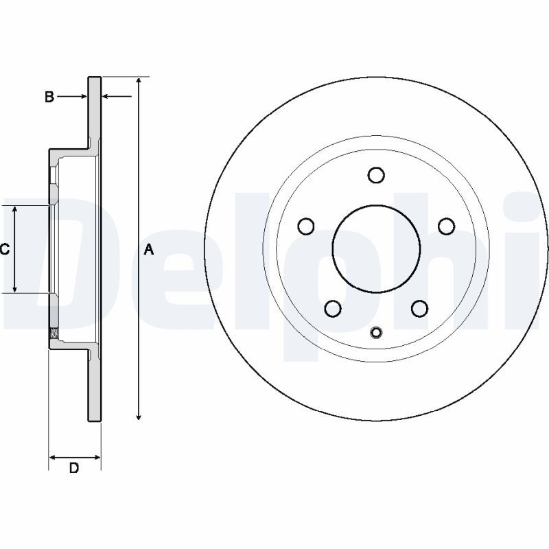 Kočioni disk DELPHI BG4707C