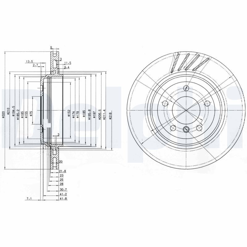 Kočioni disk DELPHI BG3831