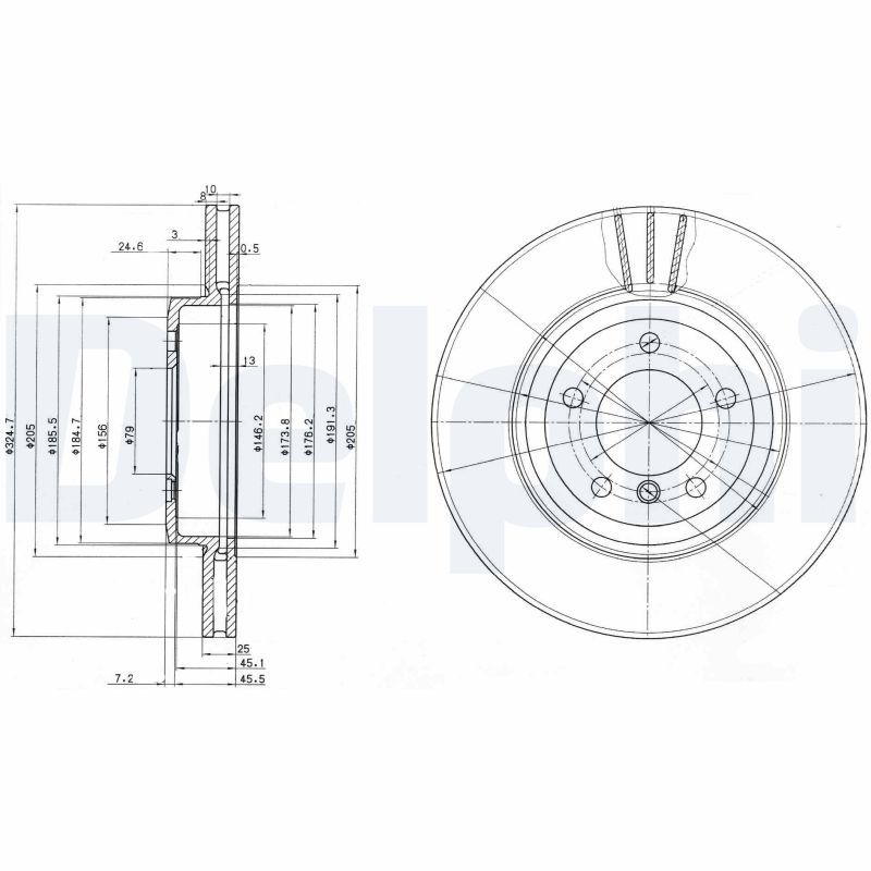 Kočioni disk DELPHI BG3830