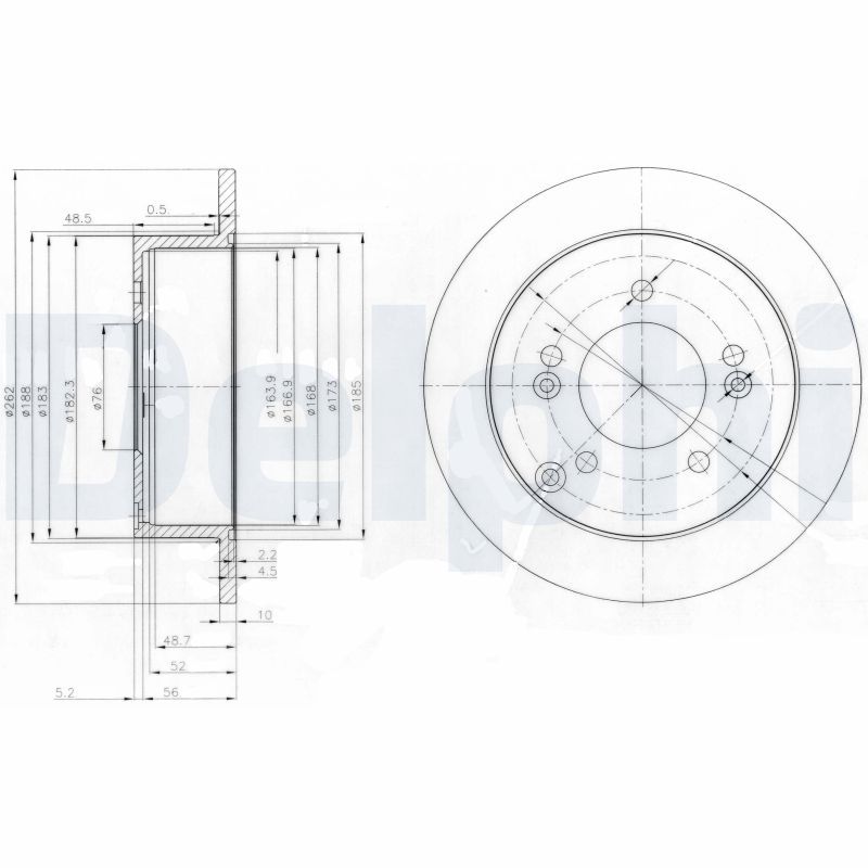 Kočioni disk DELPHI BG3799