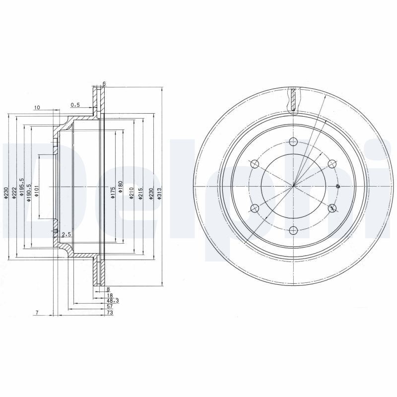 Kočioni disk DELPHI BG3353