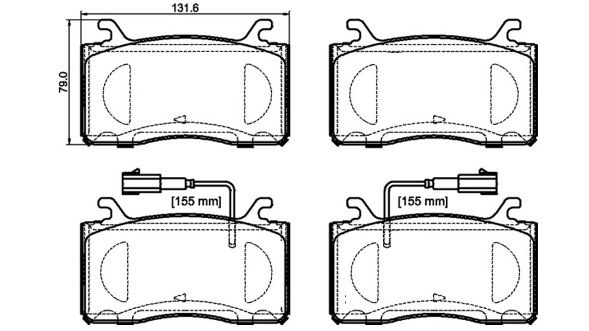Komplet pločica, disk-kočnica BREMBO P 23 185