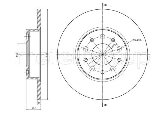 Kočioni disk CIFAM 800-1486C