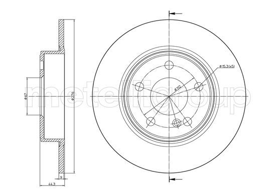 Kočioni disk CIFAM 800-1437C