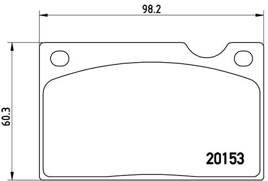 Komplet pločica, disk-kočnica BREMBO P 86 003