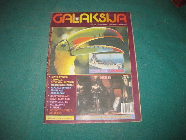 Galaksija br.268 (1999) časopis za popularizaciju nauke