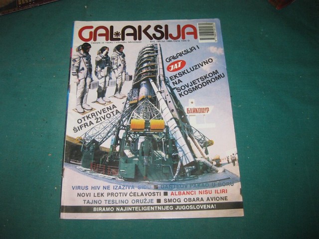 Galaksija br.195 (1988) časopis za popularizaciju nauke