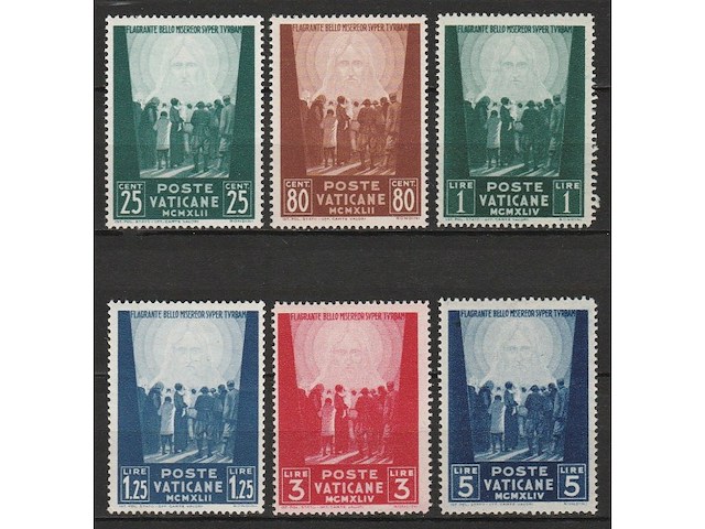 Vatican, Vatikan - Pro prisoners - 1942-1945 - MNH