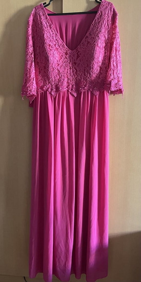Svečana roze haljina XXL