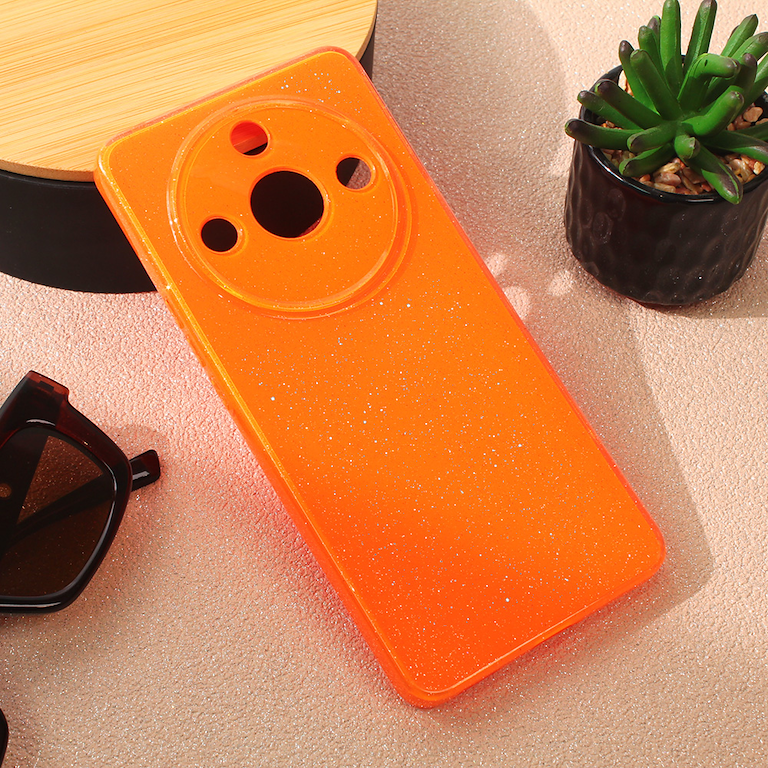 Zastitna maska (futrola) Sparkle Dust - Huawei Honor Magic 6 lite narandzasta