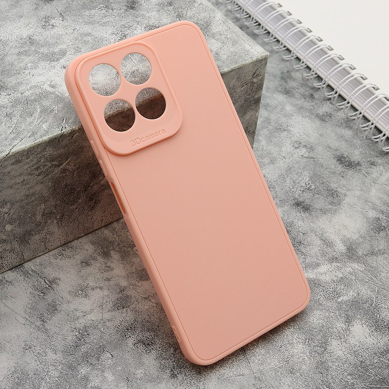 Zastitna maska (futrola) Soft 3D camera - Huawei Honor X7c/Honor 200 Smart roze (MS)