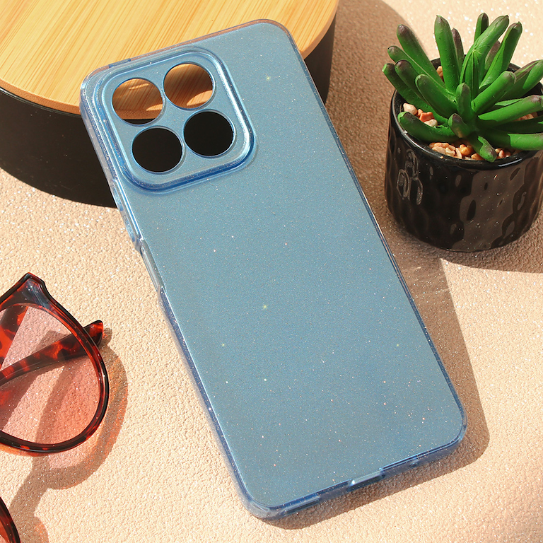Zastitna maska (futrola) Sparkle Dust - Huawei Honor X8a plava