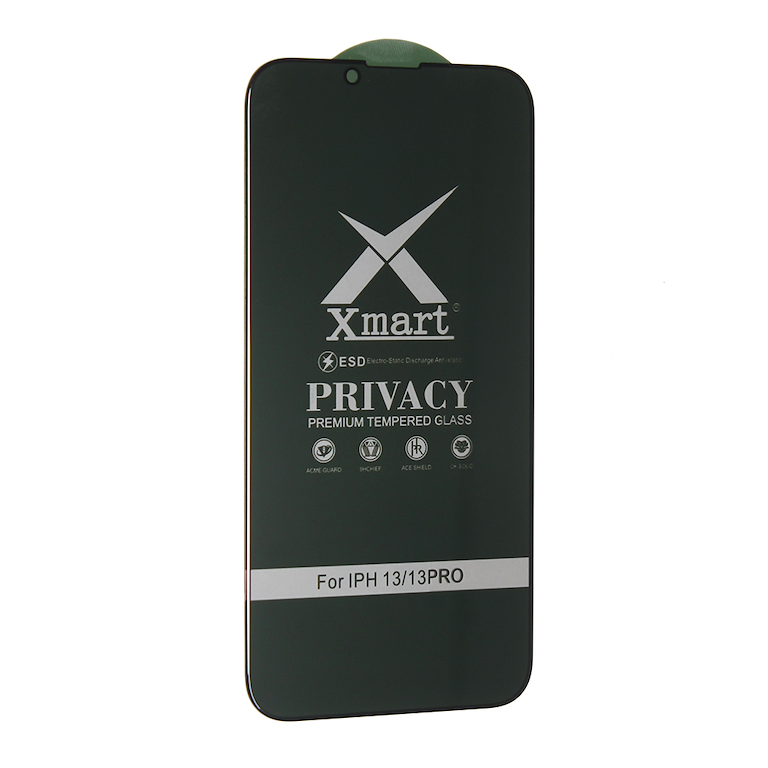 Staklena folija (zastitno kaljeno staklo) za ekran X mart 9D Privacy - iPhone 13/13 Pro/14/16e