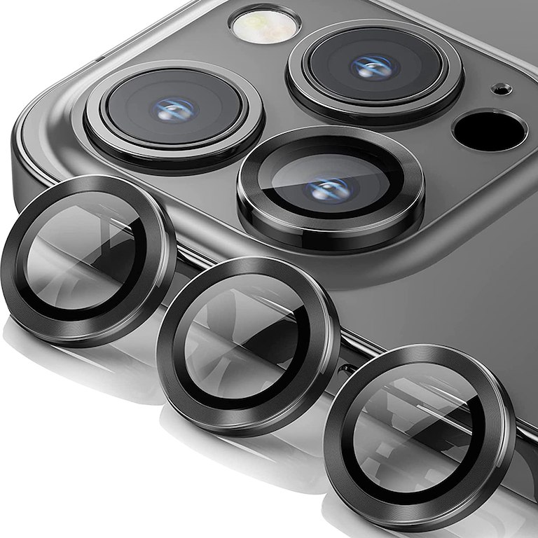 Zastita - kameru RING za Iphone 14 Pro/iPhone 14 Pro Max crna (MS)
